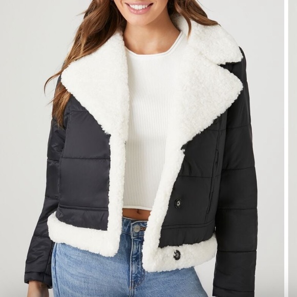 Forever 21 | Jackets & Coats | Forever 2 Quilted Puffer Bomber Jacket ...